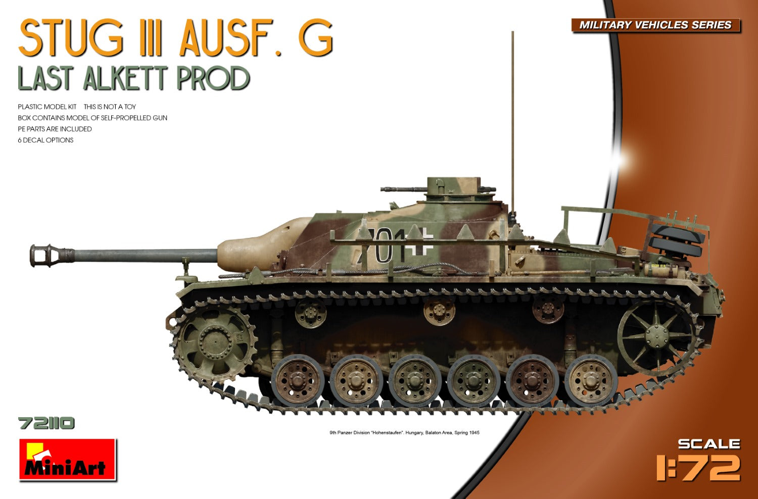 MiniArt MA72110 1/72 StuG III Ausf. G Last Alkett Prod