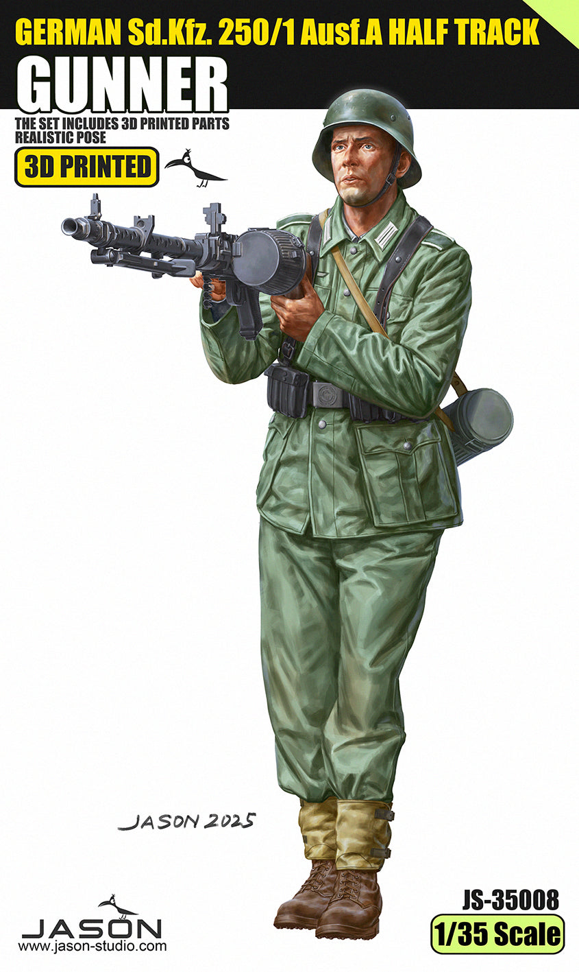 Jason Studios 35008 1/35 WWII GERMAN Sd.Kfz.250/1 Ausf.A HALF TRACK GU