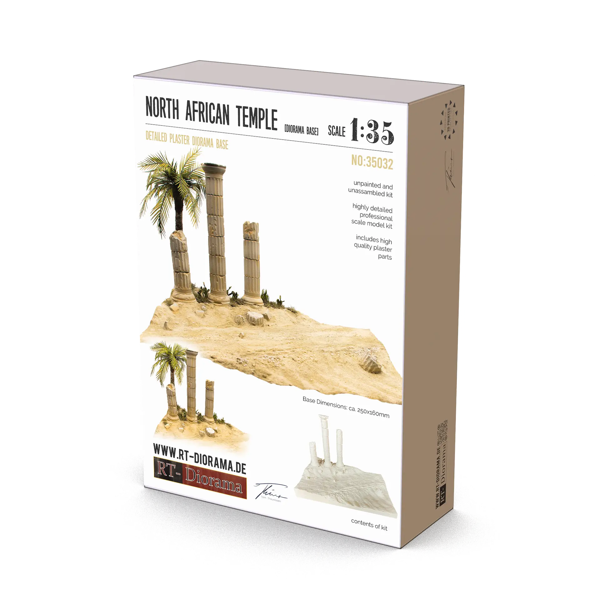 RT DIORAMA 35032 1/35 North African Temple [Diorama Base] (Upgraded Ce