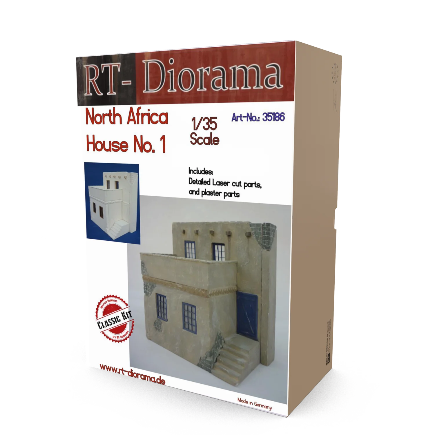 RT DIORAMA 35186 1/35 North Africa House No. 1 (Upgraded Ceramic Versi