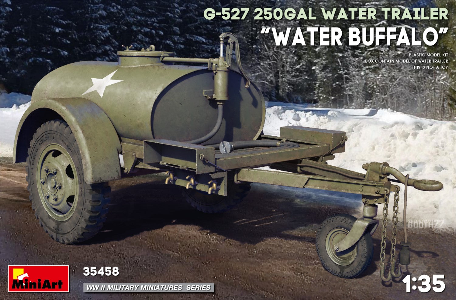 MiniArt 35458 1/35 G-527 250GAL WATER TRAILER ÒWATER BUFFALOÓ