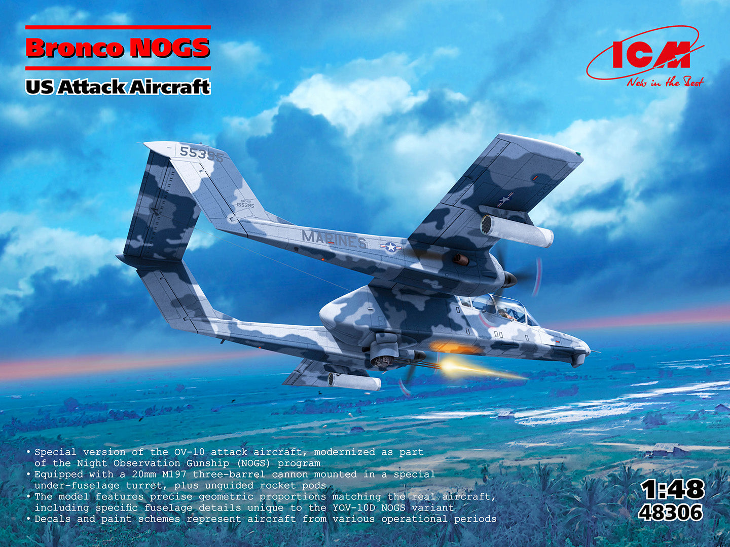 ICM 48306 1/48 Bronco NOGS US Attack Aircraft