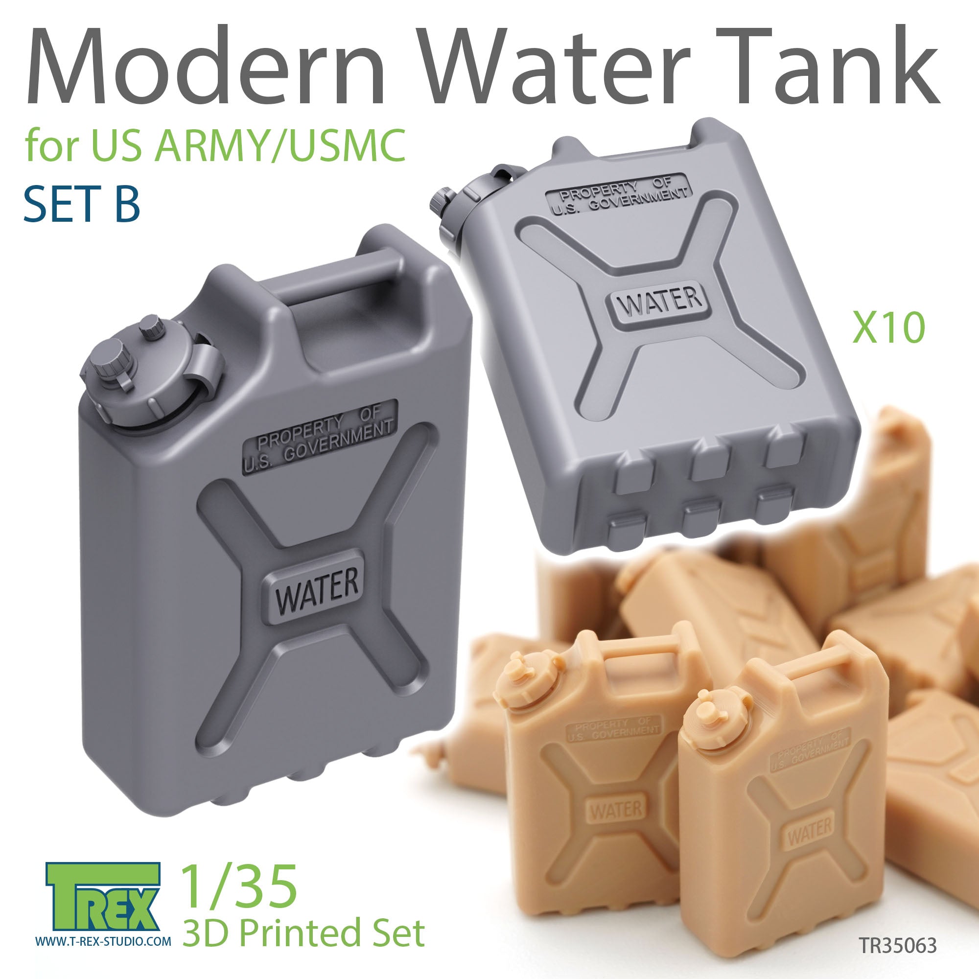 T-Rex 35063 1/35 Modern Water Tank Set B for US ARMY/USMC