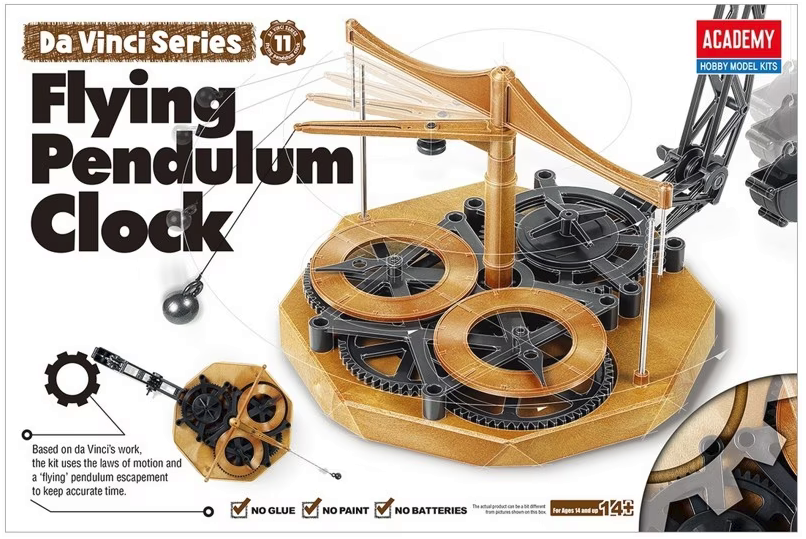 Academy 18157 Da VInci Series Flying Pendulum Clock