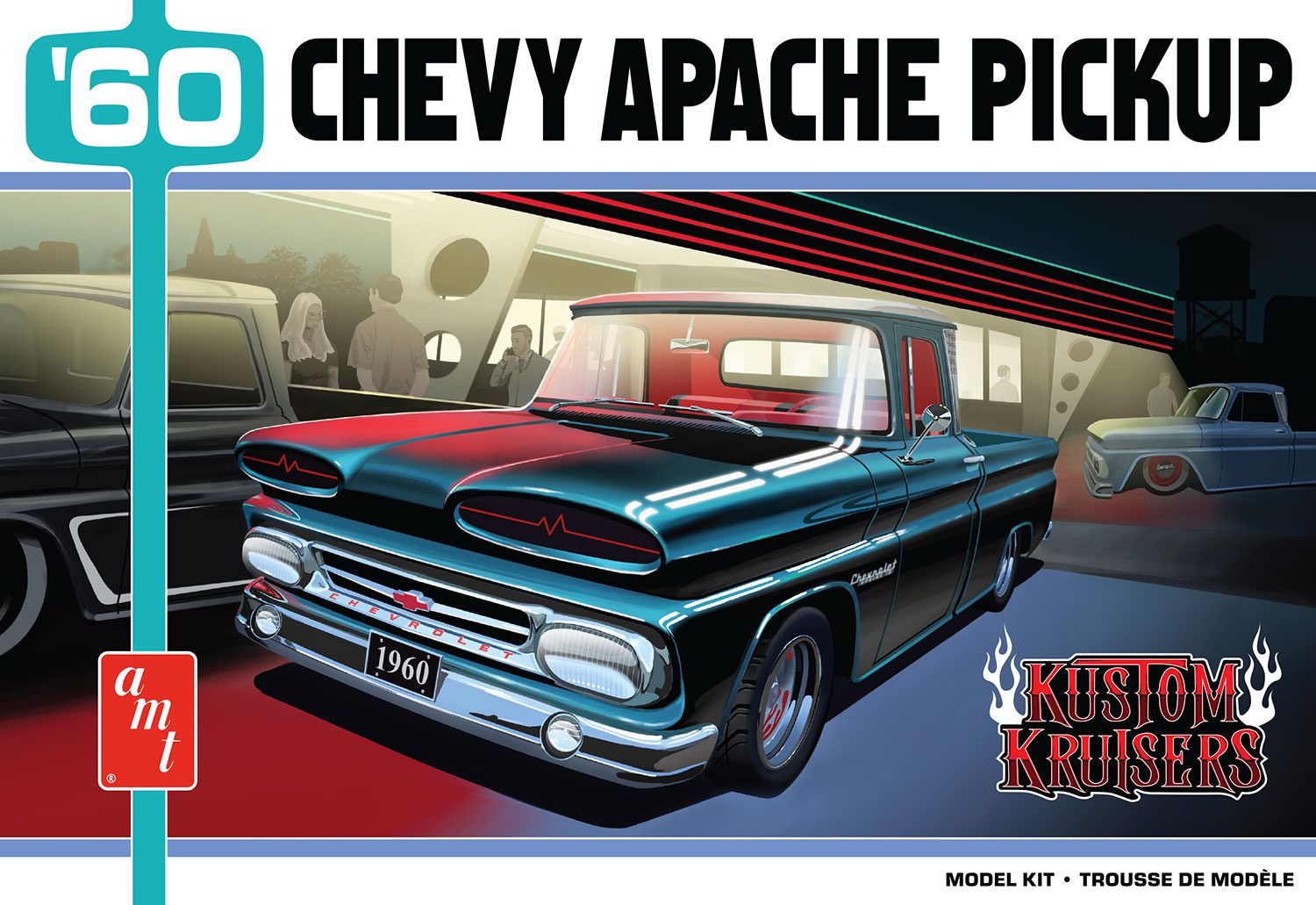 AMT 1444M 1/25 1960 Chevy Apache Pickup Street Machine