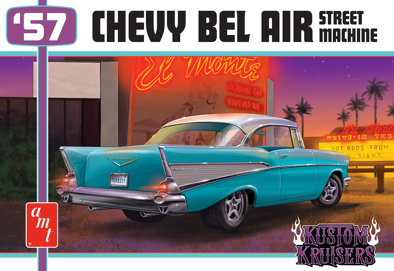 AMT 1460M 1/25 1957 Chevy Bel Air Street Machine