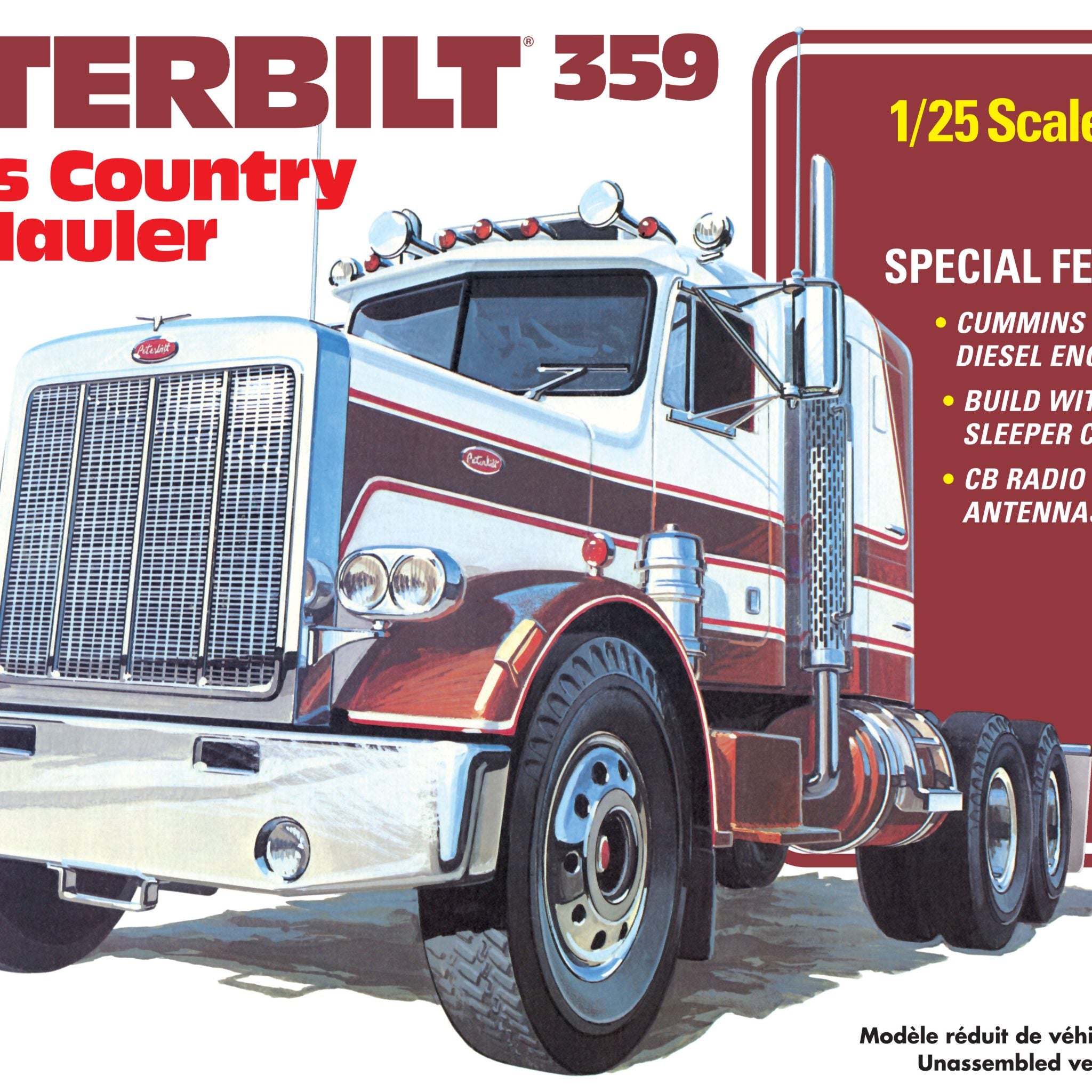 AMT 1477 1/25 Peterbilt 359 √íCross Country Hauler√ì