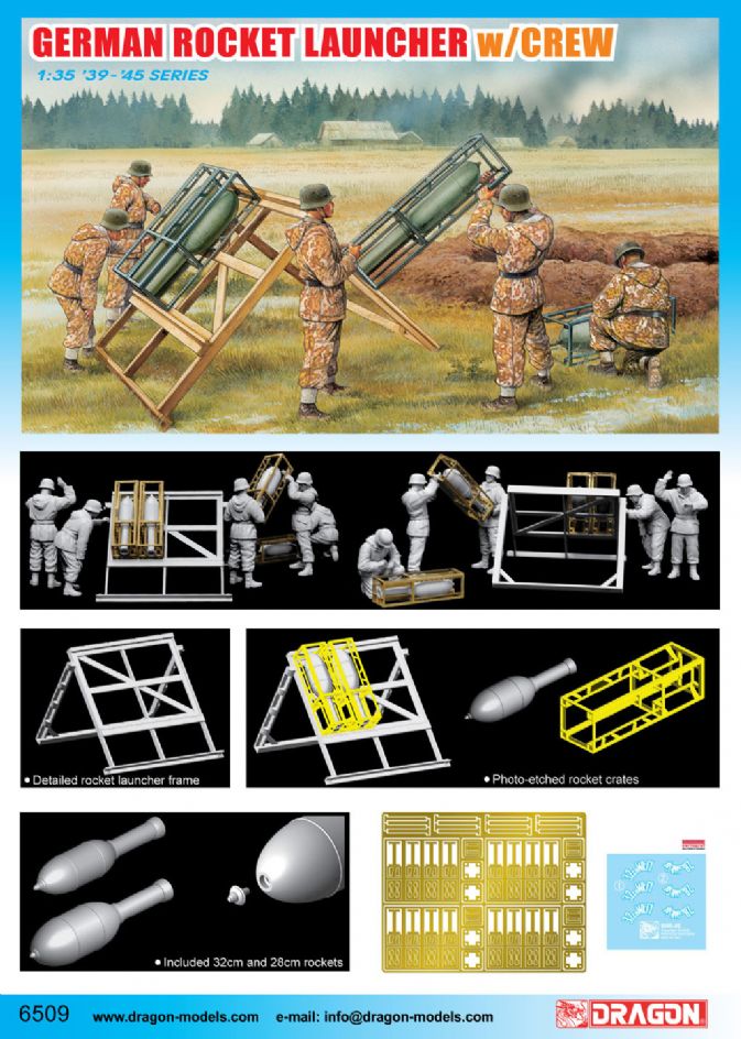 Dragon 6509 1/35 German Rocket Launcher w/Crew
