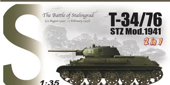 Dragon 6448 1/35 T-34/76 STZ Mod.1941 - 2 in 1 (The Battle of Stalingr