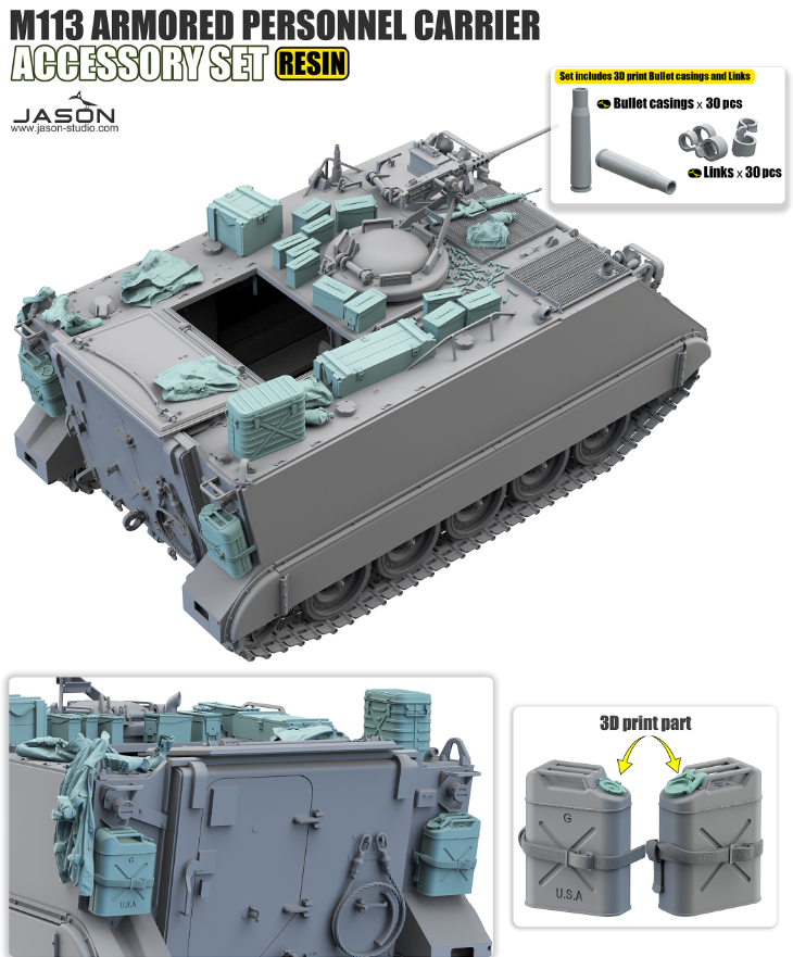 Jason Studios 16020 1/16 U.S. M113 Armored Personnel Carrier Accessory