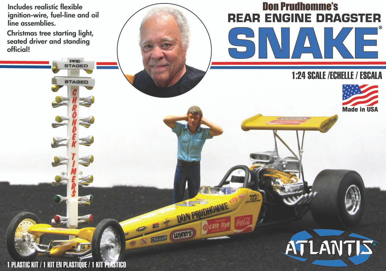 Atlantis 7528 1/24 Don Prudhomme Snake Rear Engine Dragster