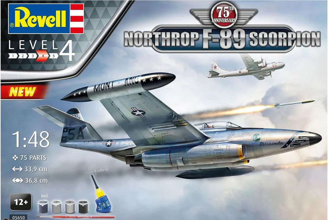 Revell 05650 1/48 Geschenkset 75th Anniversary "Northrop F-89 Scorpion