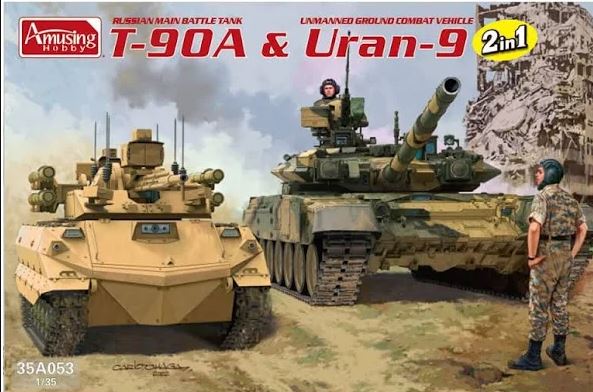Amusing Hobby 35A053 1/35 URAN 9 and T90 A TWO FULL KITS INSIDE