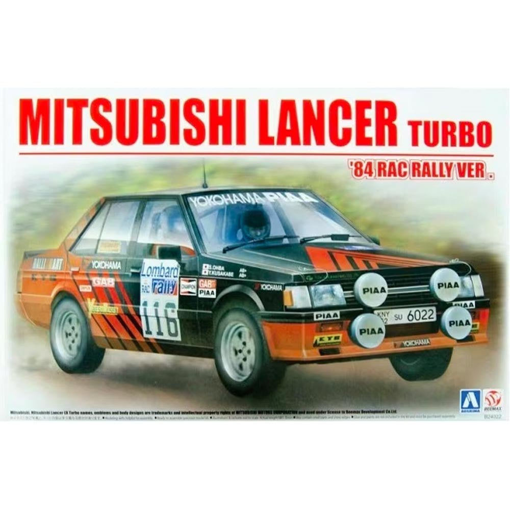 Beemax Model Kits 24022 1:24 Mitsubishi Lancer 2000 Turbo ('84 RAC Ral