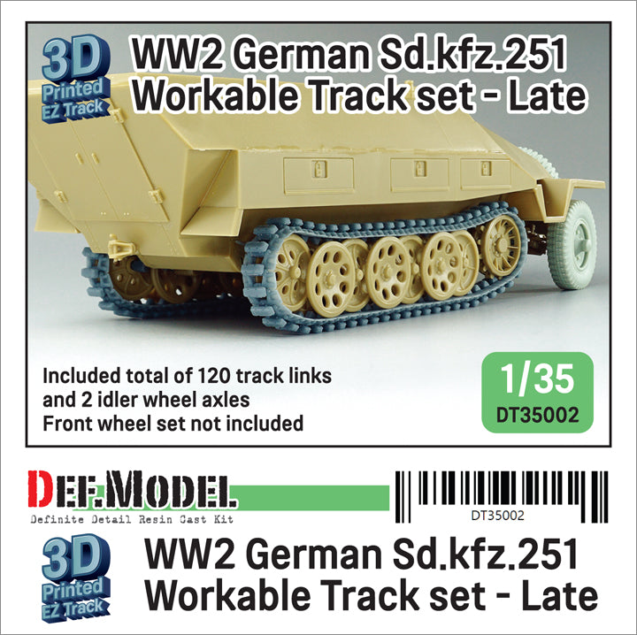 Def Model DT35002 1/35 WW2 German Sd.kfz.251 Workable Track set - Late