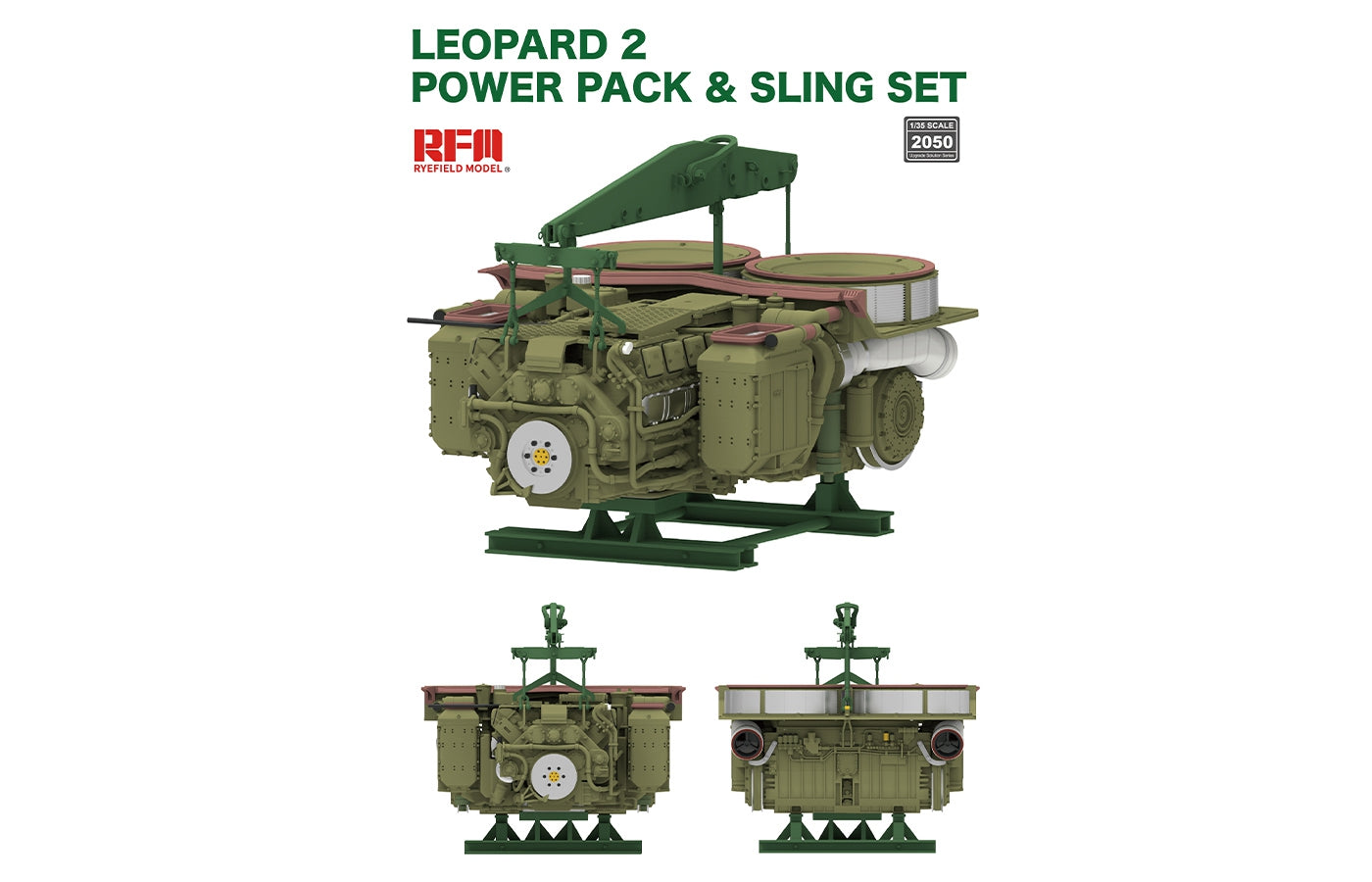 Rye Field Model 2050 1/35 Leopard 2 Power pack & Sling set MTU MB-873
