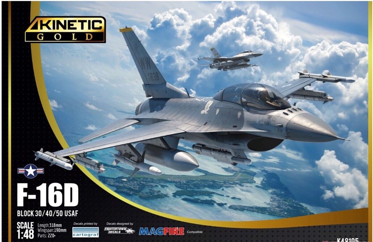 Kinetic 48105 1/48 F-16D Block 30/40/50 USAF