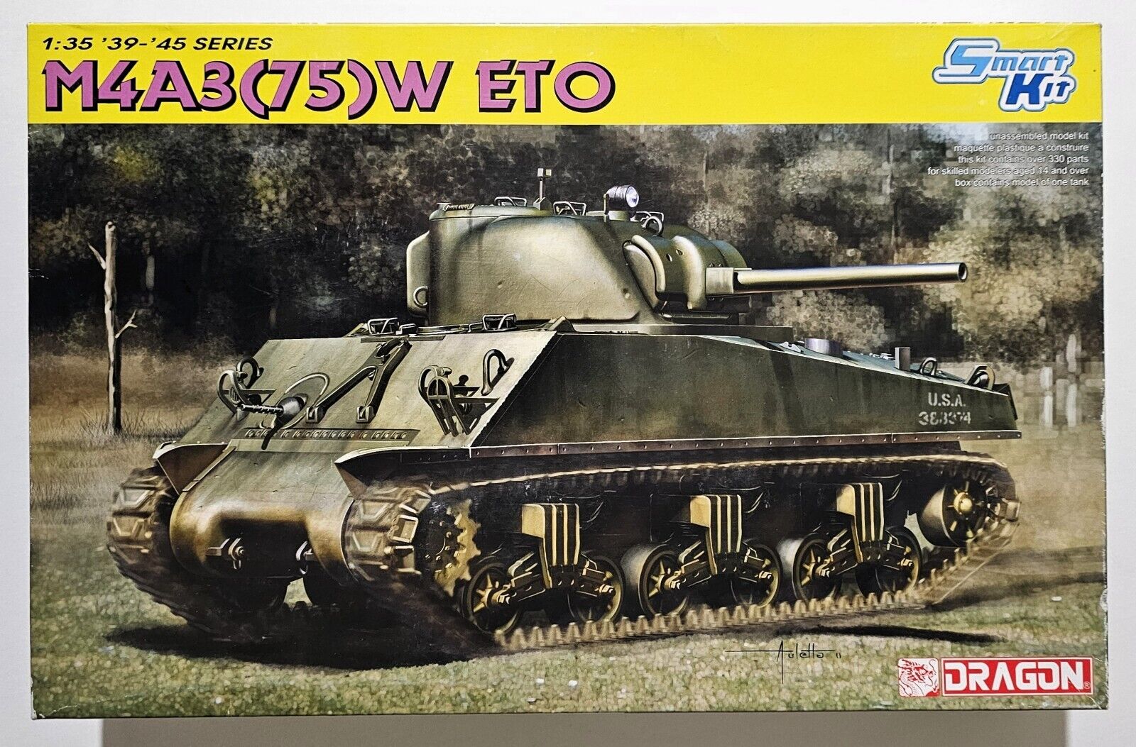 Dragon 6698 1/35 M4A3(75mm)W Sherman Medium Tank ETO
