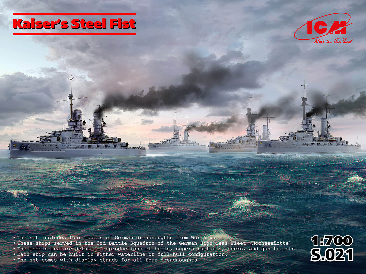 ICM S021 1/700 Kaiser's Steel Flist