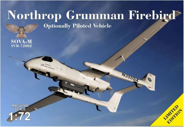 SOVA-M 72002 1/72 Northrop Grumman Firebird Optionally Piloted Vehicle