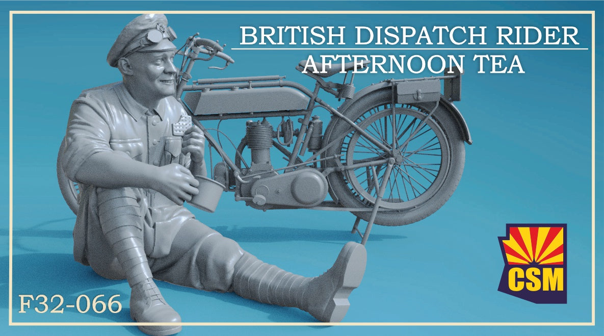 Copper State Models F32066 1/32 British Dispatch Rider afternoon tea