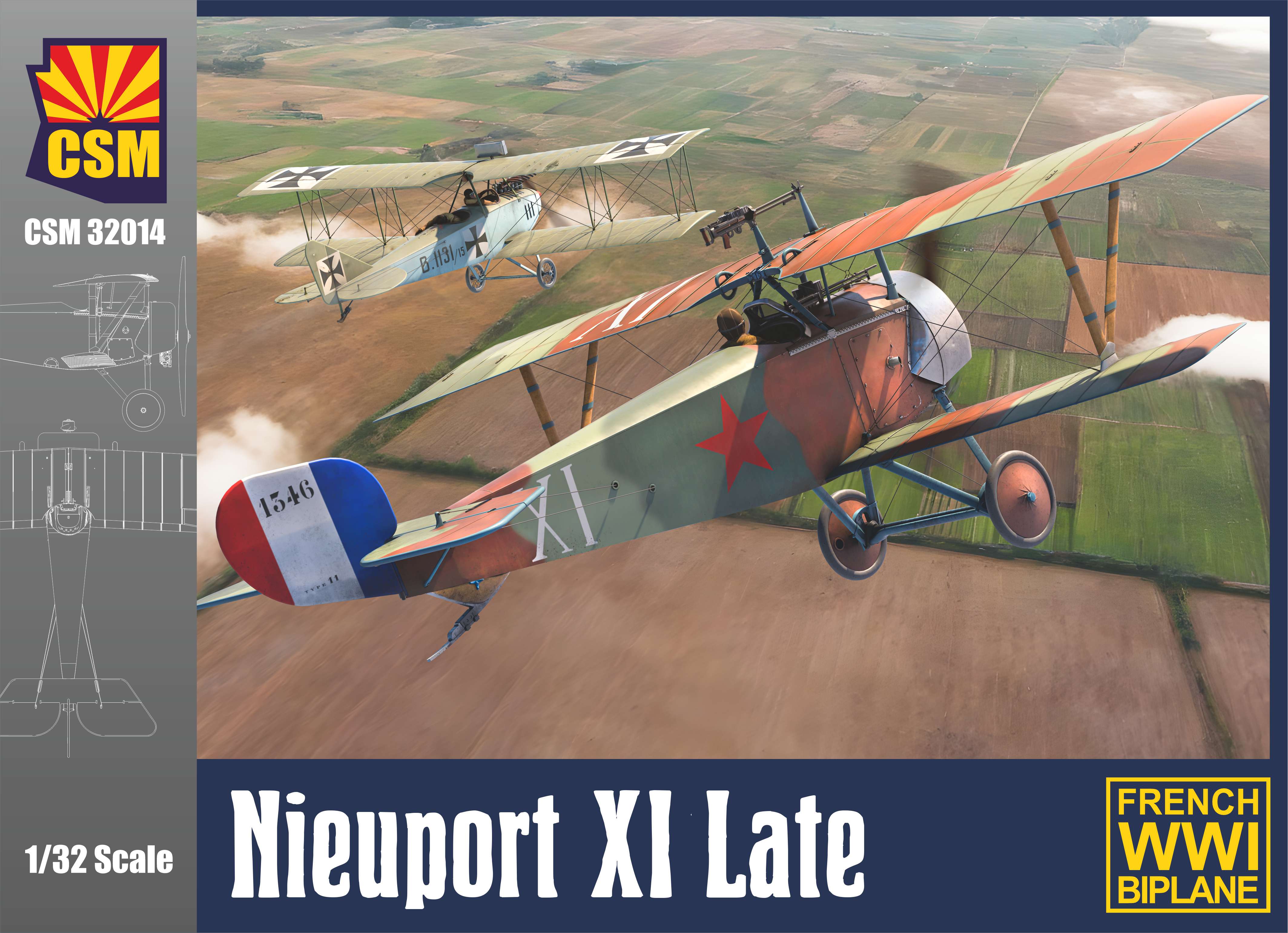 Copper State Models 32014 1/32 Nieuport XI late