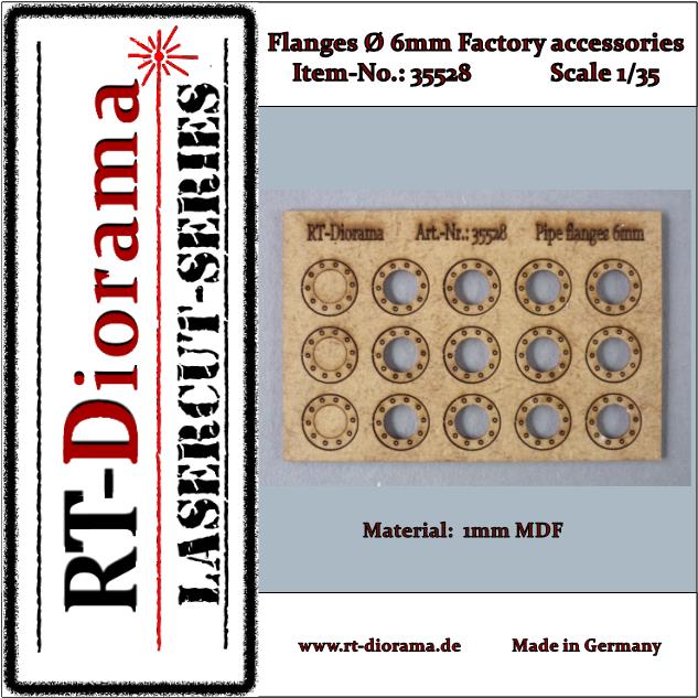 RT DIORAMA 35528 1/35 Flanges Set (6mm)