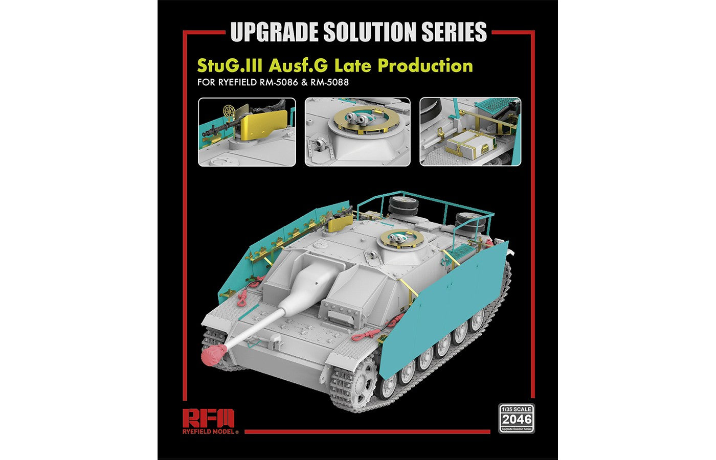 Rye Field Model 2046 1/35 Upgrade Set for 5086/5088 StuG.III Ausf.G La