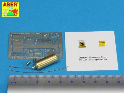 ABER 16027 1/16 Fire Extinguisher with Brackets Used on German Tanks,