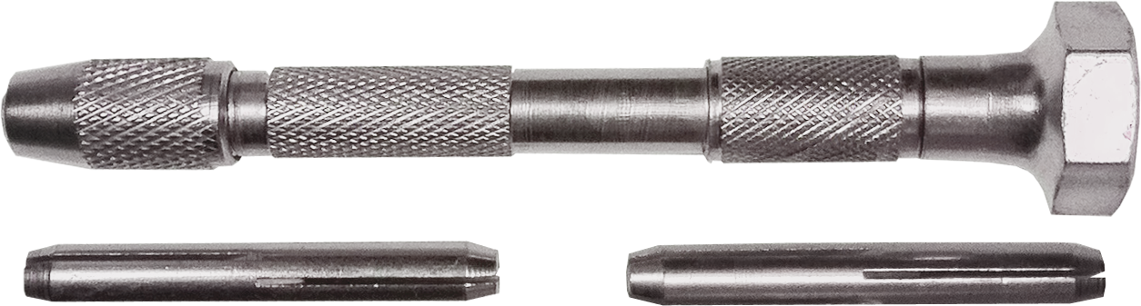 Excel 55661 Swivel Head Pin Vise with 4 Chucks