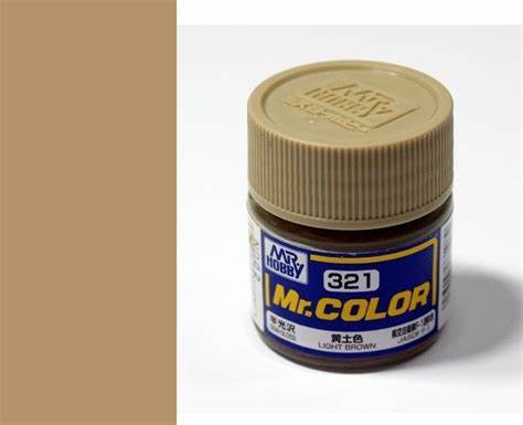 Mr. Hobby Mr. Color 321 - Light Brown (Semi-Gloss/Aircraft) - 10ml