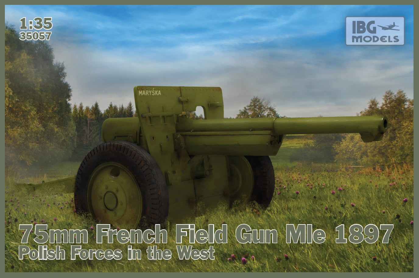 IBG35057 1/35 75mm French Field Gun Mle 1897 - Polish Forces