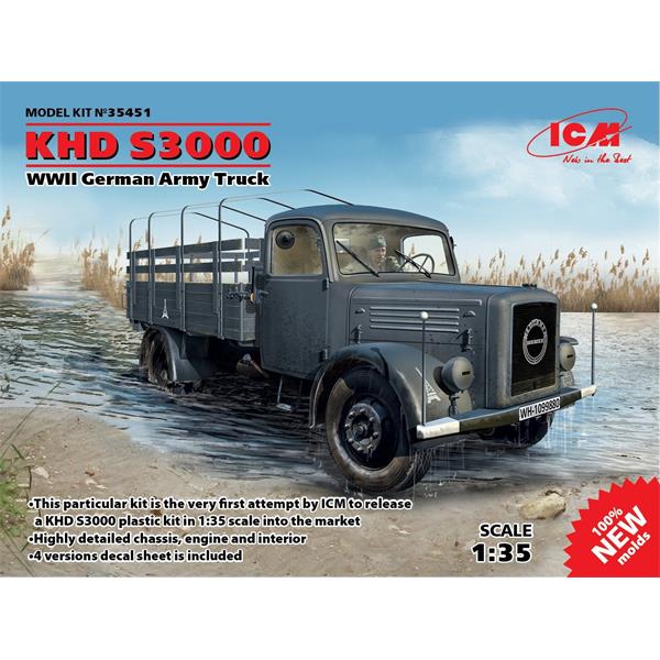 ICM 35451 1/35 KHD S3000, WWII German Army Truck