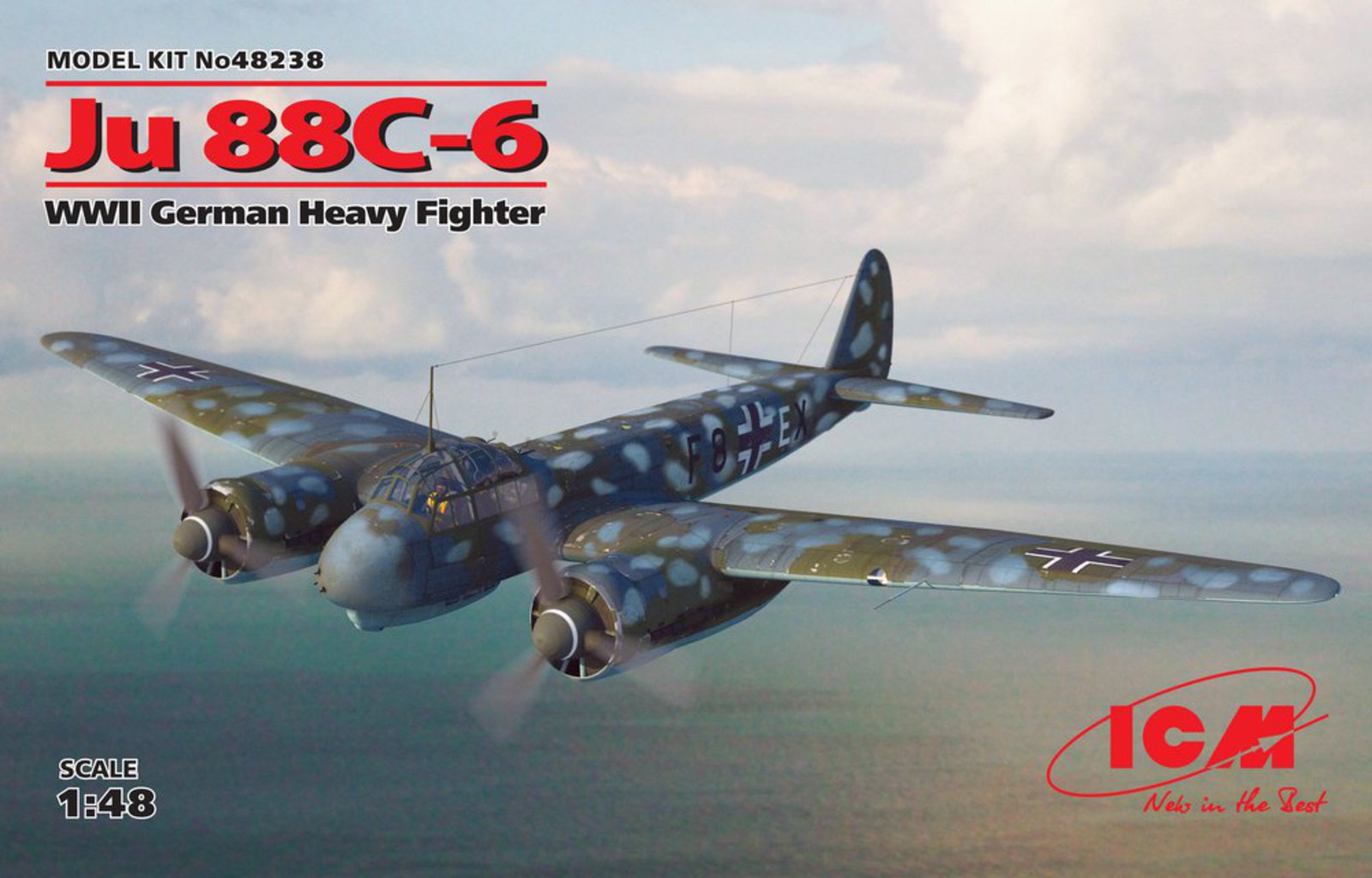 ICM 48238 1/48 Ju 88C-6 WWII German Heavy Fighter