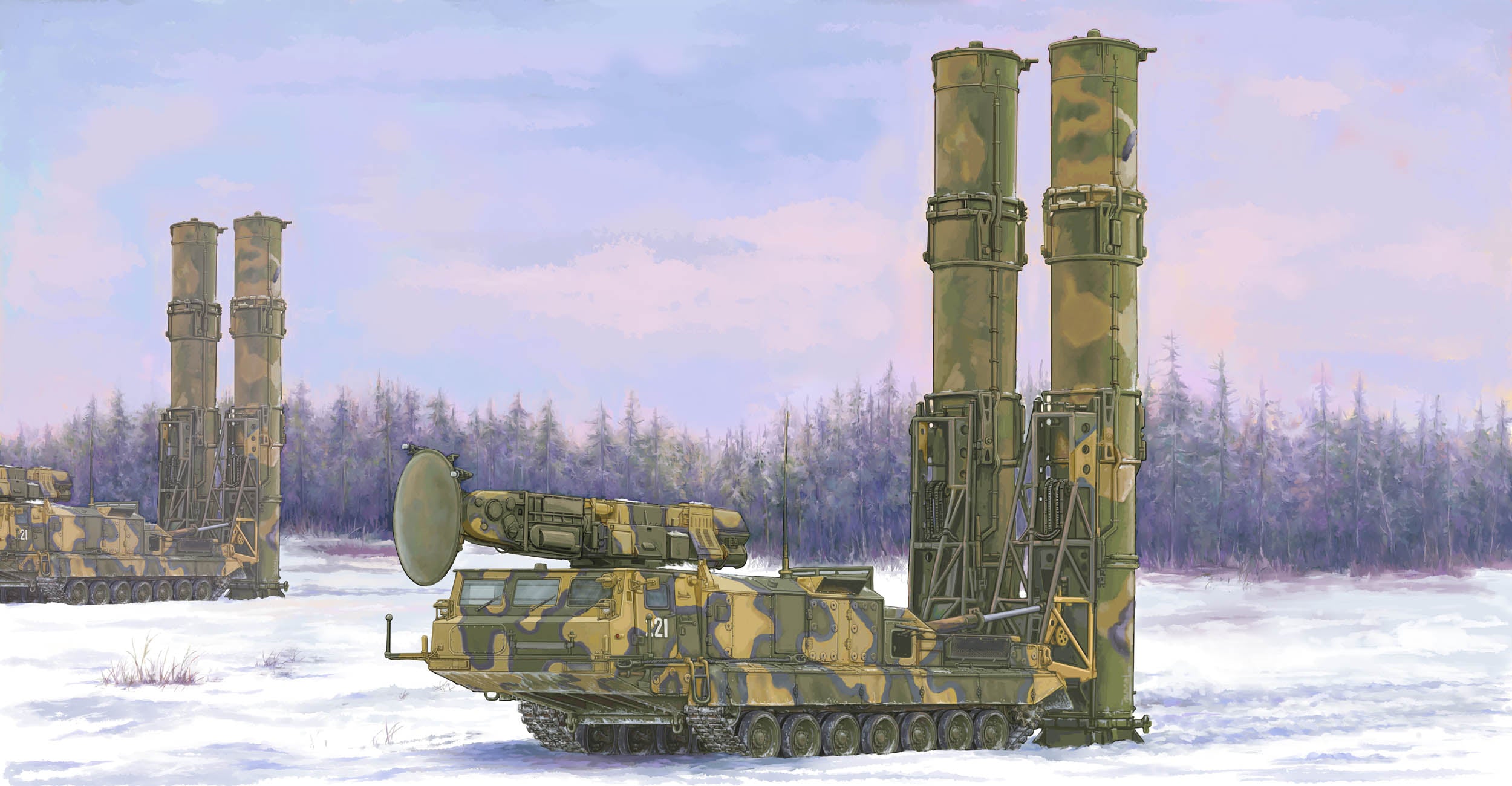 Trumpeter 09518 S-300V SAM System 9A82 TELAR 9M82 GIANT